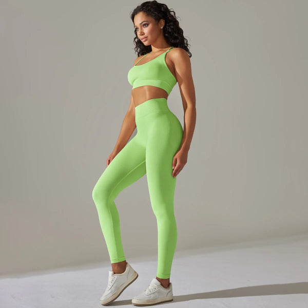 Mint Green Fusion Seamless Leggings - ActiveOne
