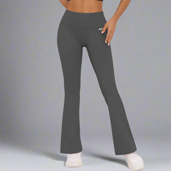 Grey Bell-bottoms Joggers - ActiveOne