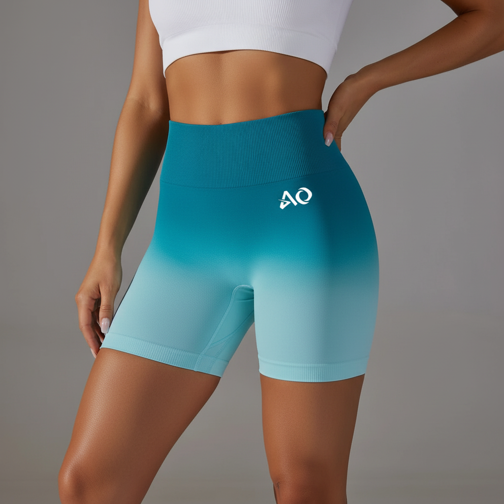 Forme™ Seamless Turquoise Shorts Gym – ActiveOne