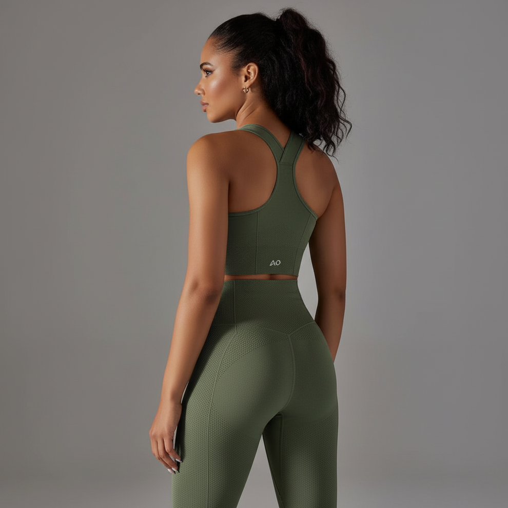 Army Green Seamless Move™ Sports Bra – ActiveOne